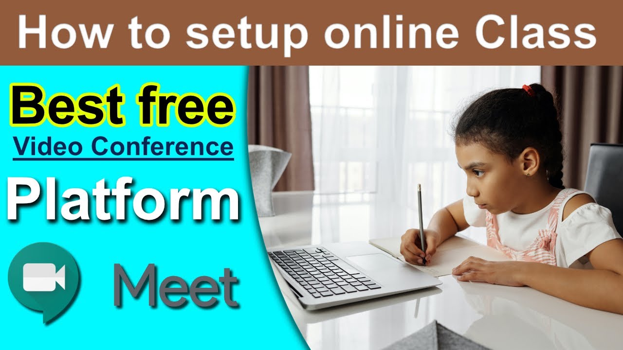 How to use google meet best free video conferencing platform || google meet online class for ...