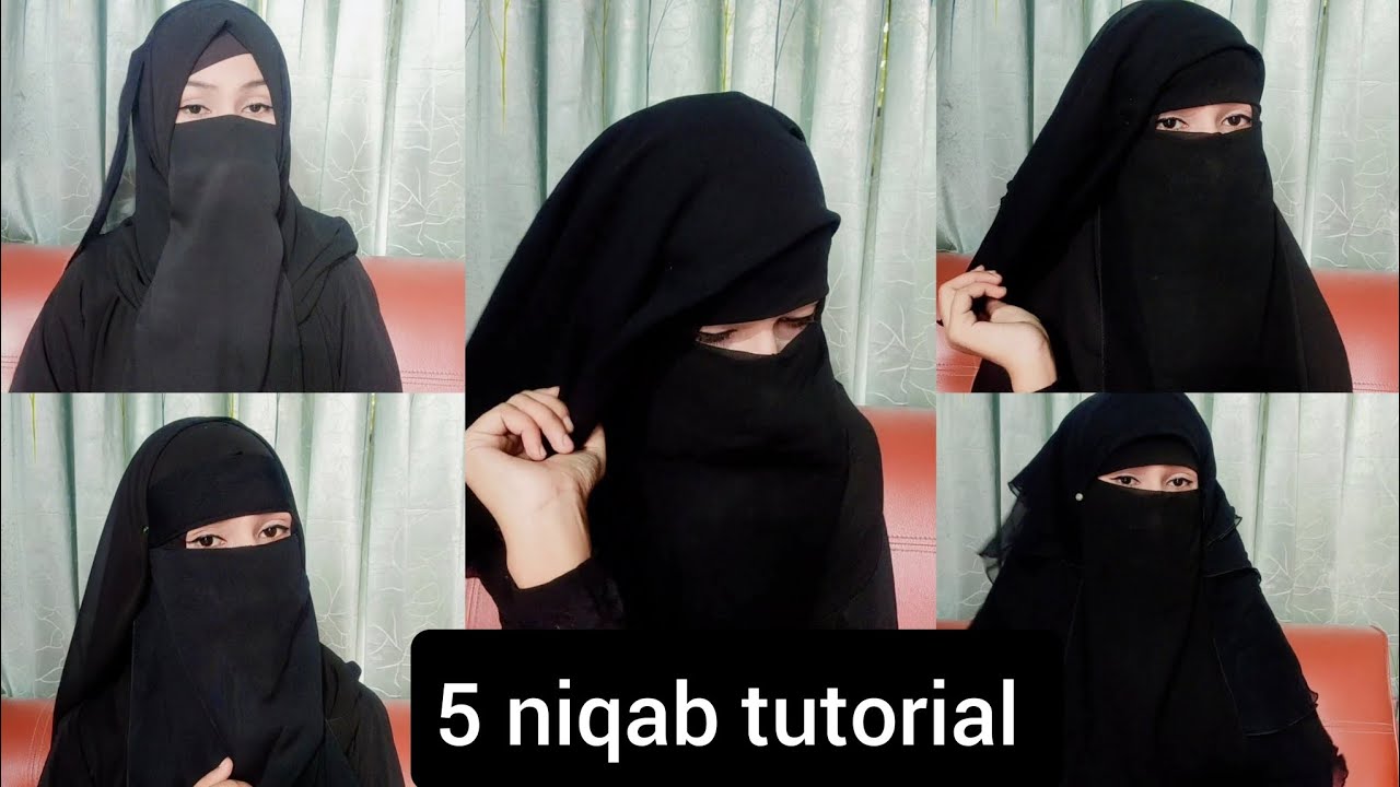 5 Different Different niqab tutorial || Hijab & Niqab tutorial | Nose ...