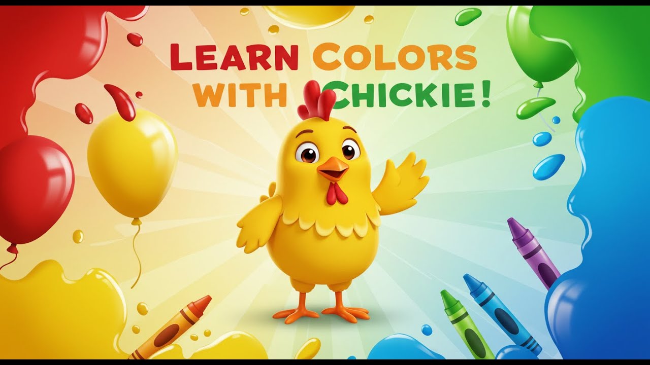 Learning Colors with Chickie 🐥🎨 | Fun Nursery Rhyme for Toddlers and ...
