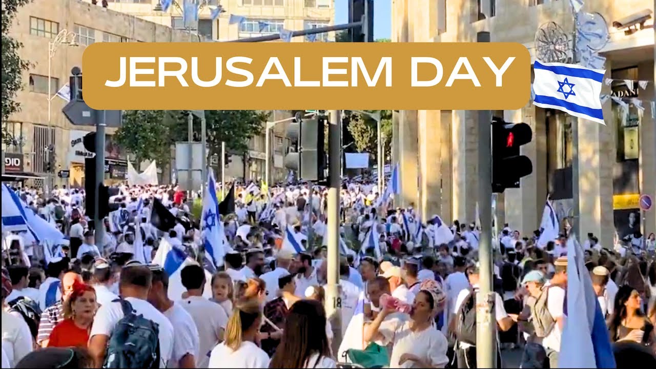 Yom Yerushalayim 🇮🇱 Jerusalem March - Walk Israel Tour Live virtual ...