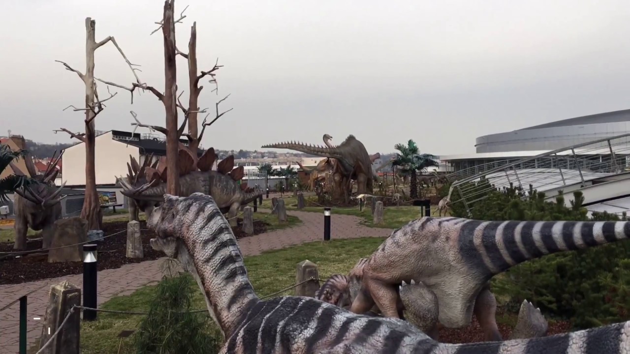 Dinopark Galerie Harfa - Praha 2016 - YouTube