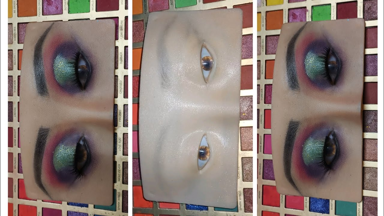 a beautiful dummy eye look for beginners @makeupartistmuskan1876 ...