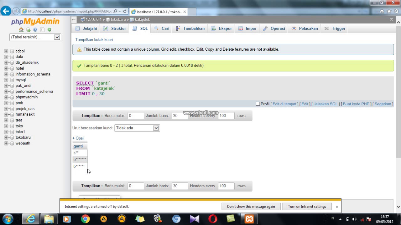 Tutorial Query Dengan Database Mysql Youtube 0061