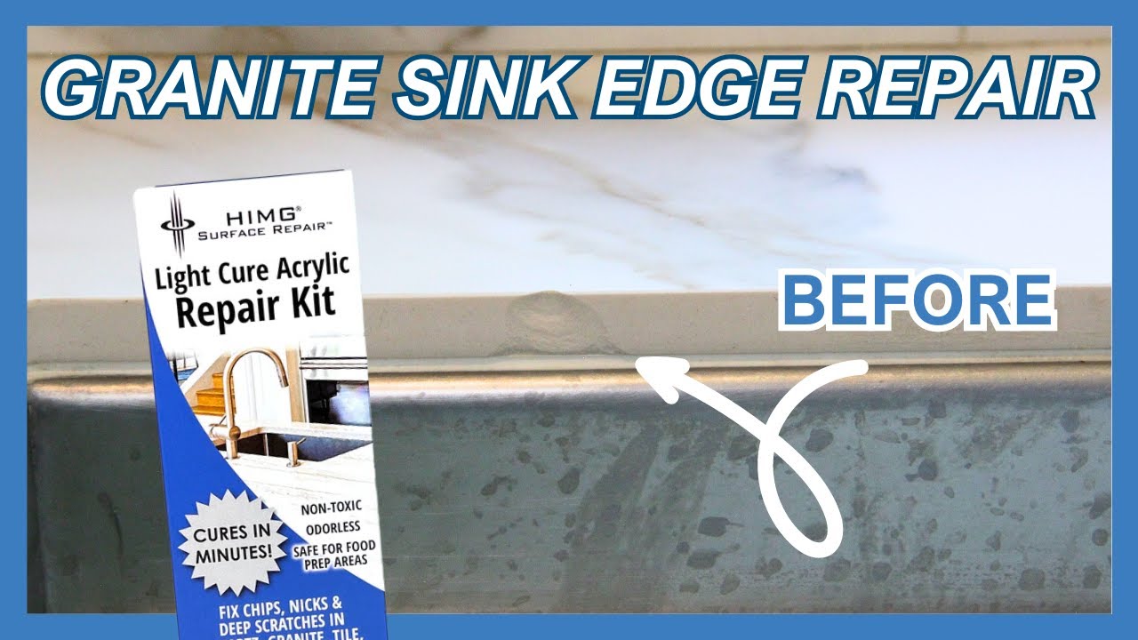 How to Fix a Chipped Granite Kitchen Sink Using the HIMG Light Cure ...