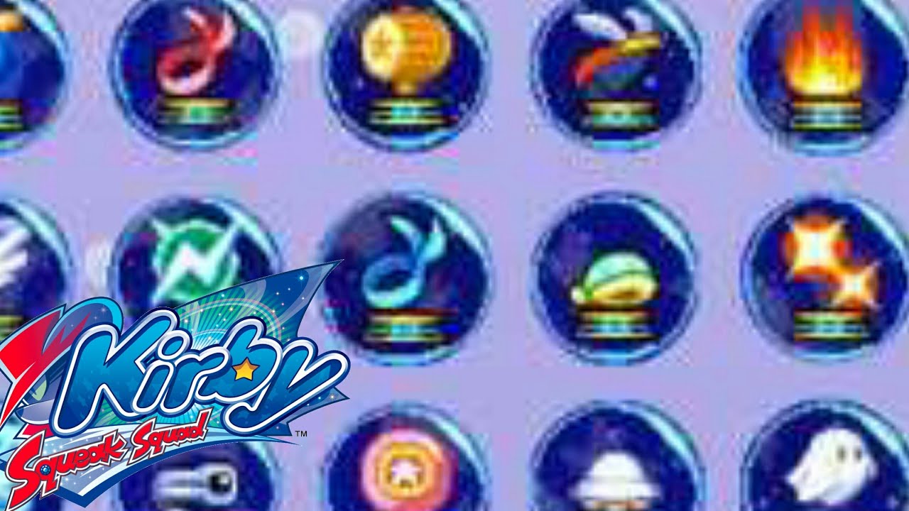 Kirby Squeak Squad - All Abilities - YouTube