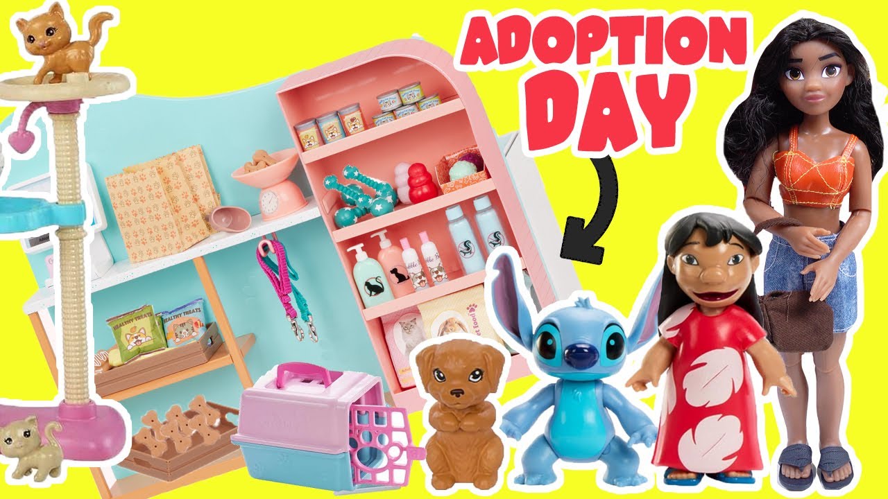 Lilo and Stitch Movie Adoption Day with Nani Dolls at Pet Store ...