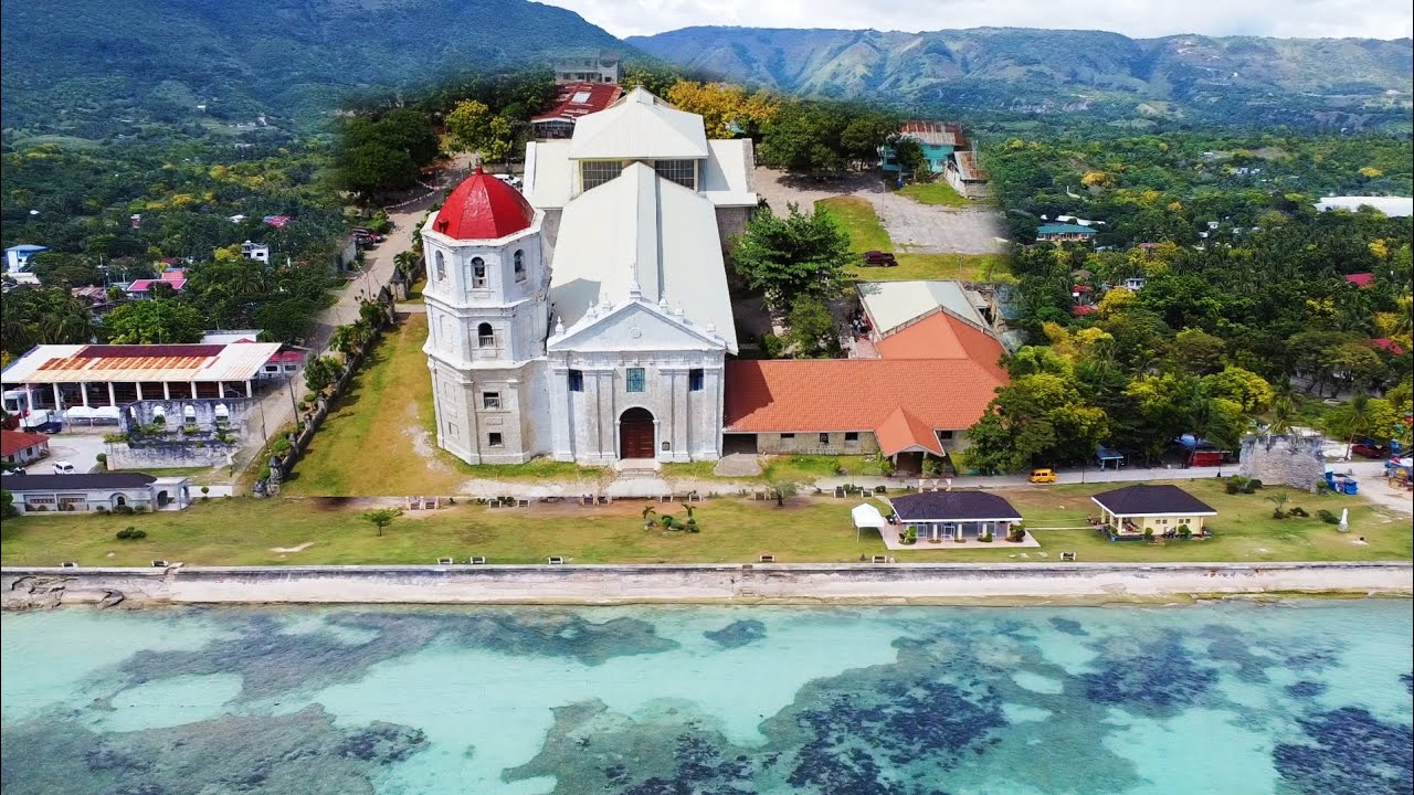 DRONE FOOTAGE OSLOB CHURCH , CUARTEL BEACH / OSLOB , CEBU - YouTube