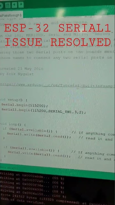 ESP-32 Serial Passthrough - USB to TTL - Issue Resolved - YouTube