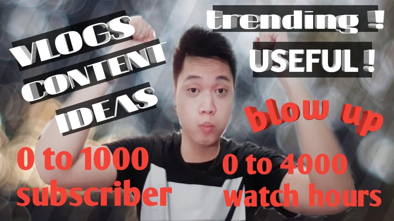 TRENDING VLOG CONTENT IDEAS FOR YOUTUBE BEGINNER THAT WILL BLOW UP YOUR ...