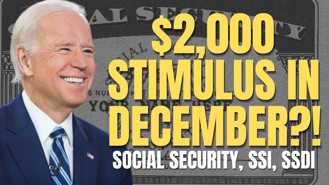 $2,000 STIMULUS Checks THIS MONTH!? | December 2023 Stimulus Check ...