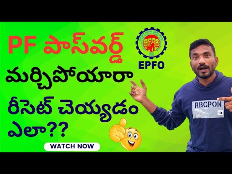 PF password మర్చిపోయారా? || How to create new password 2025? - YouTube