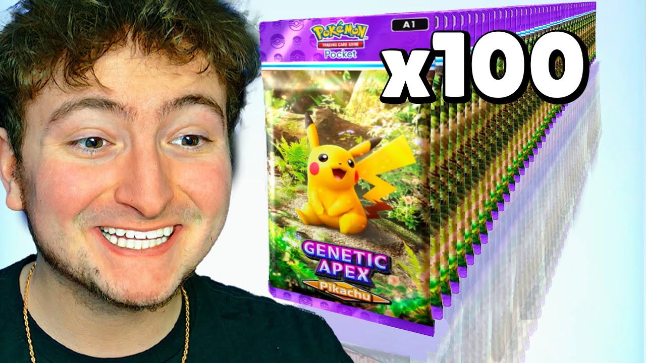 I Opened 100 PIKACHU Packs in TCG Pocket! - YouTube