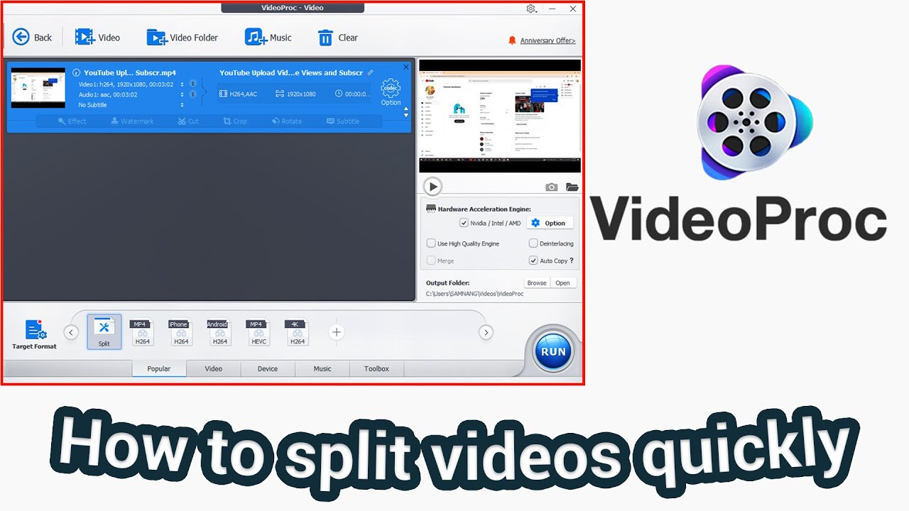 How to Split Videos with Videos Pro | Split Videos Quickly with ណៃ ...