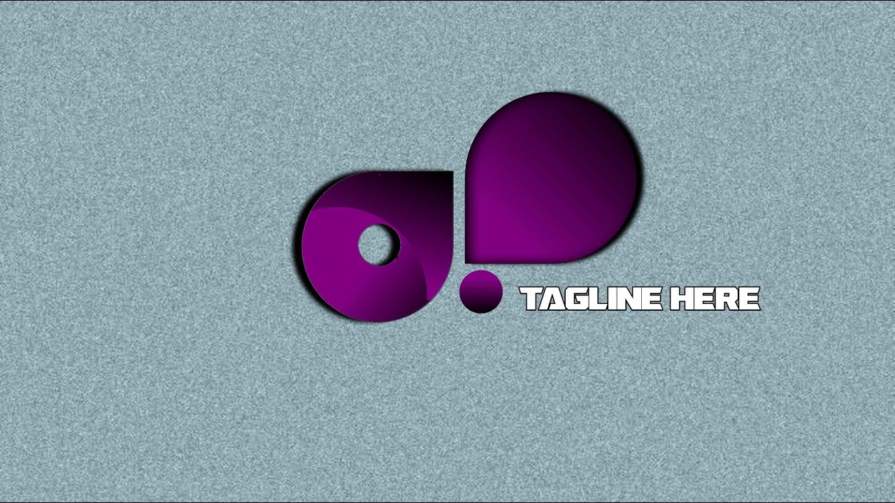 How To Create A Tagline Logo - YouTube
