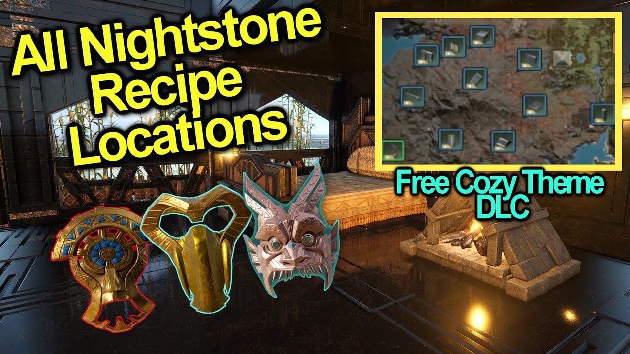 All NightStone Recipe Tablet Alter Locations | Cozy Tribe Theme Pack ...