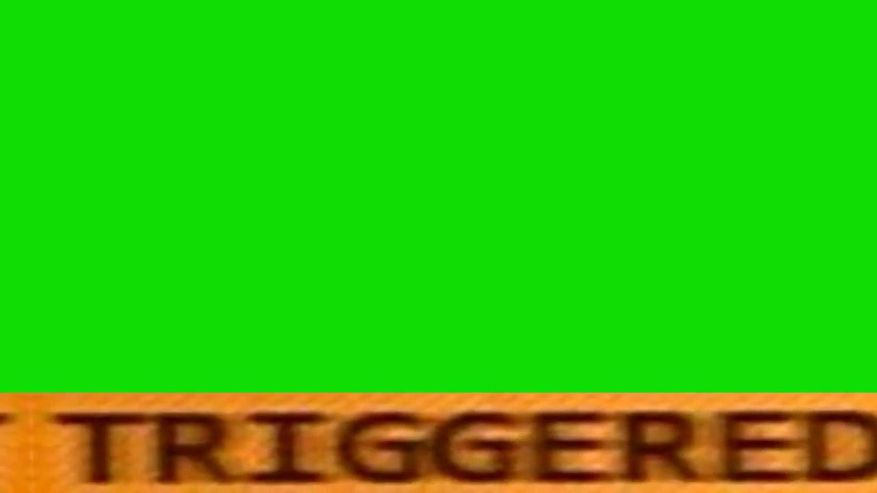 Triggered green screen - YouTube