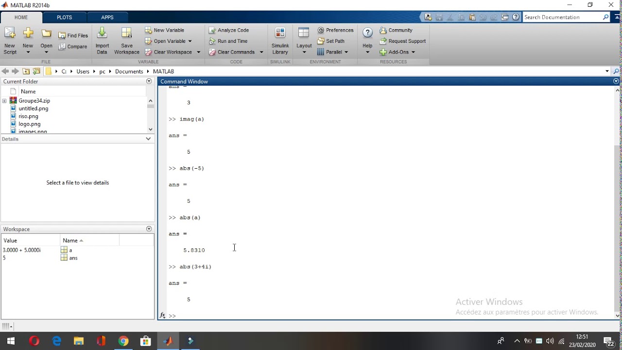 3 Complexe Number Function Matlab Tutorial Youtube 8383