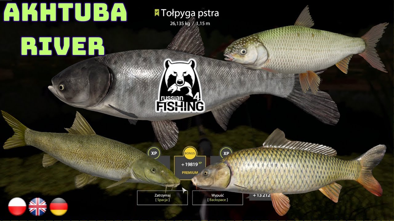 Aral Barbel Wild Carp Kutum | Akhtuba River Russian Fishing 4 (131) # ...