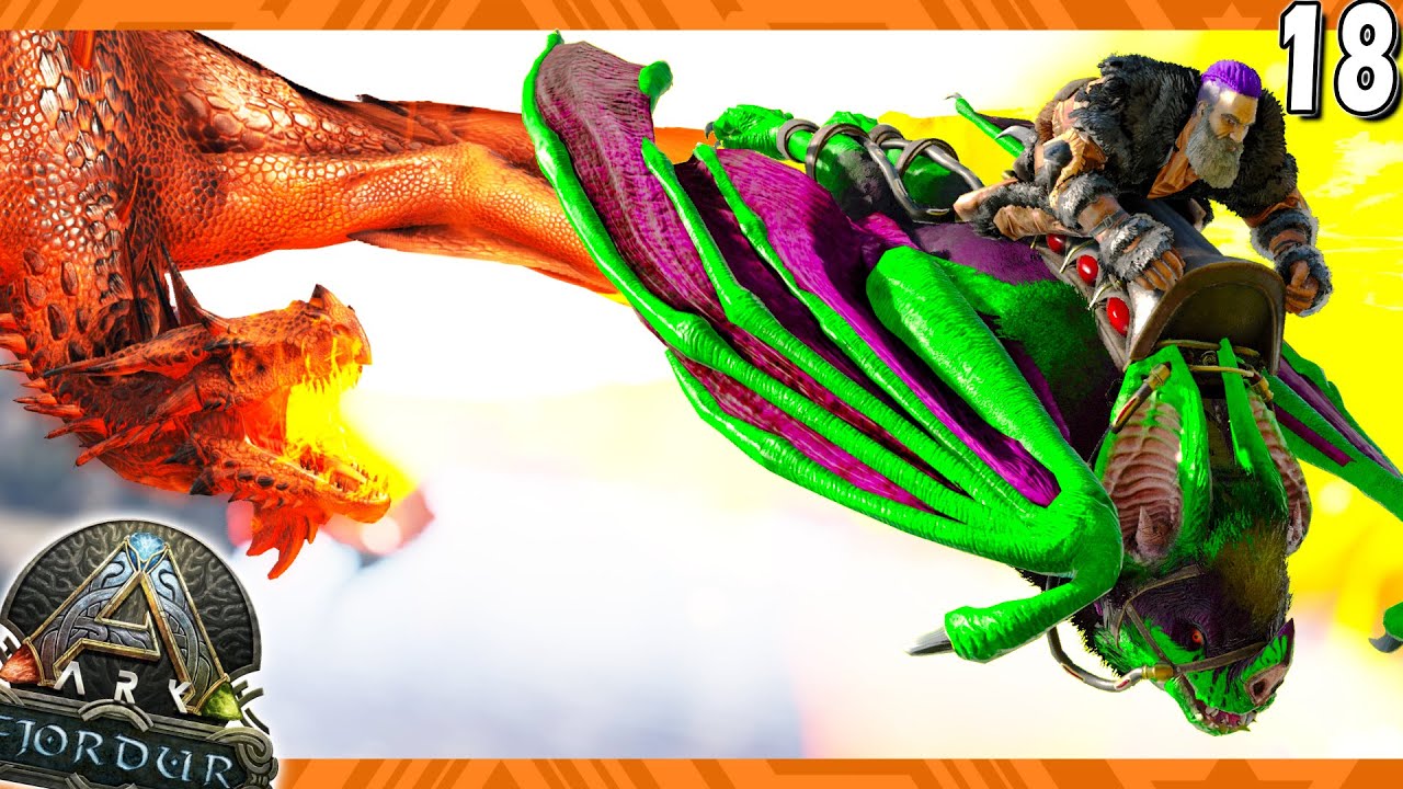 using desmodus to STEAL ALL 4 Wyvern Egg ARK Fjordur - YouTube