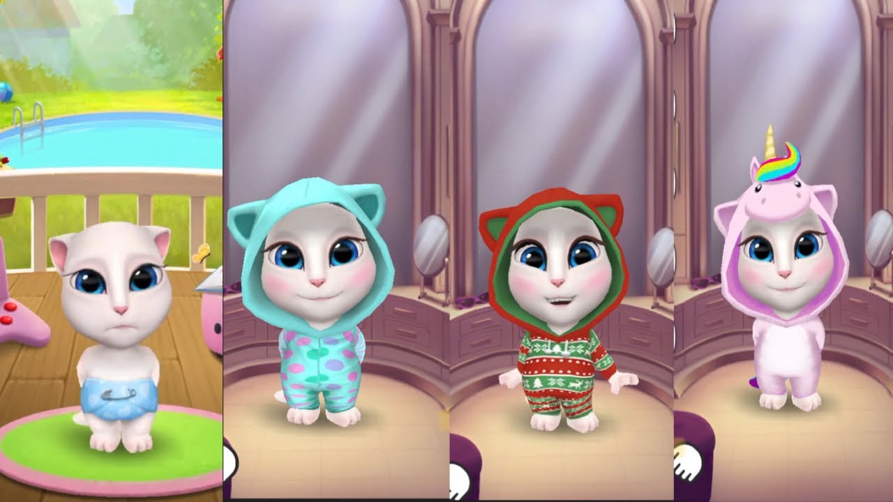 My Talking Angela | Baby Angela growing up fast | - YouTube