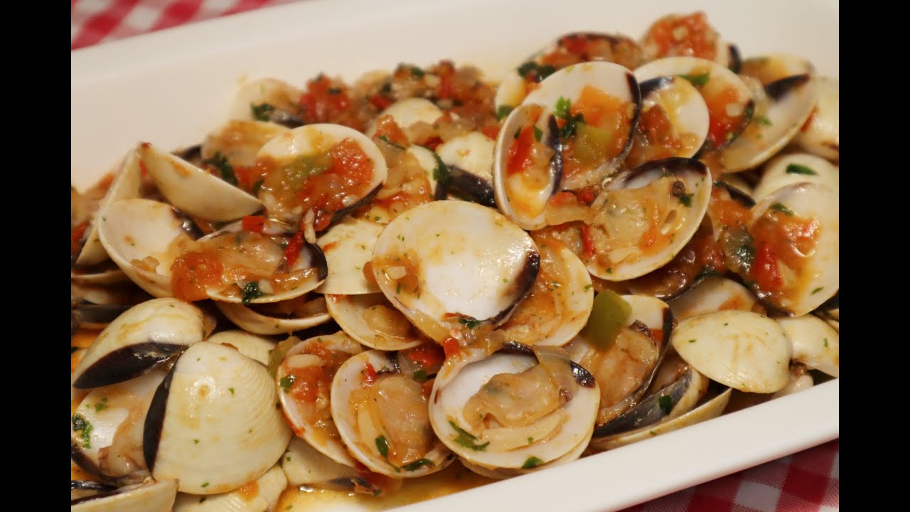 Almejas mediterranea un plato muy fácil, sencillo y con un resultado ...