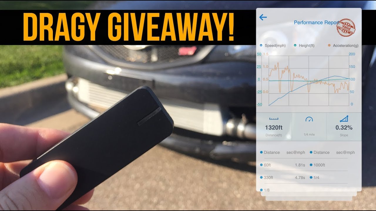 Dragy GPS Performance Meter Results, Review and GIVEAWAY! - YouTube
