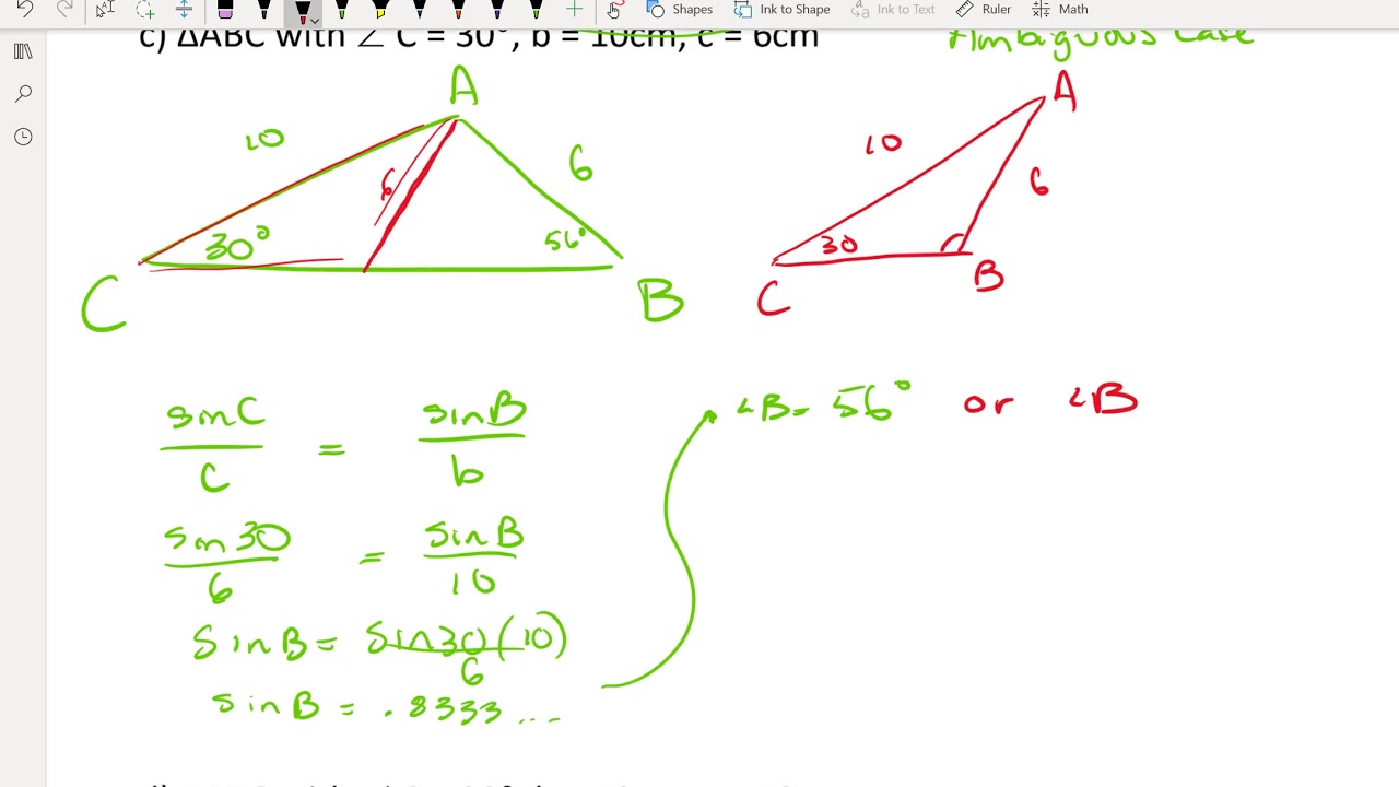 Ambiguous Case - YouTube