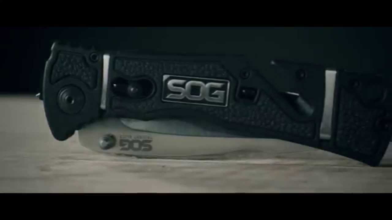 SOG Trident Elite - Assisted-Opening Folding Knife - YouTube
