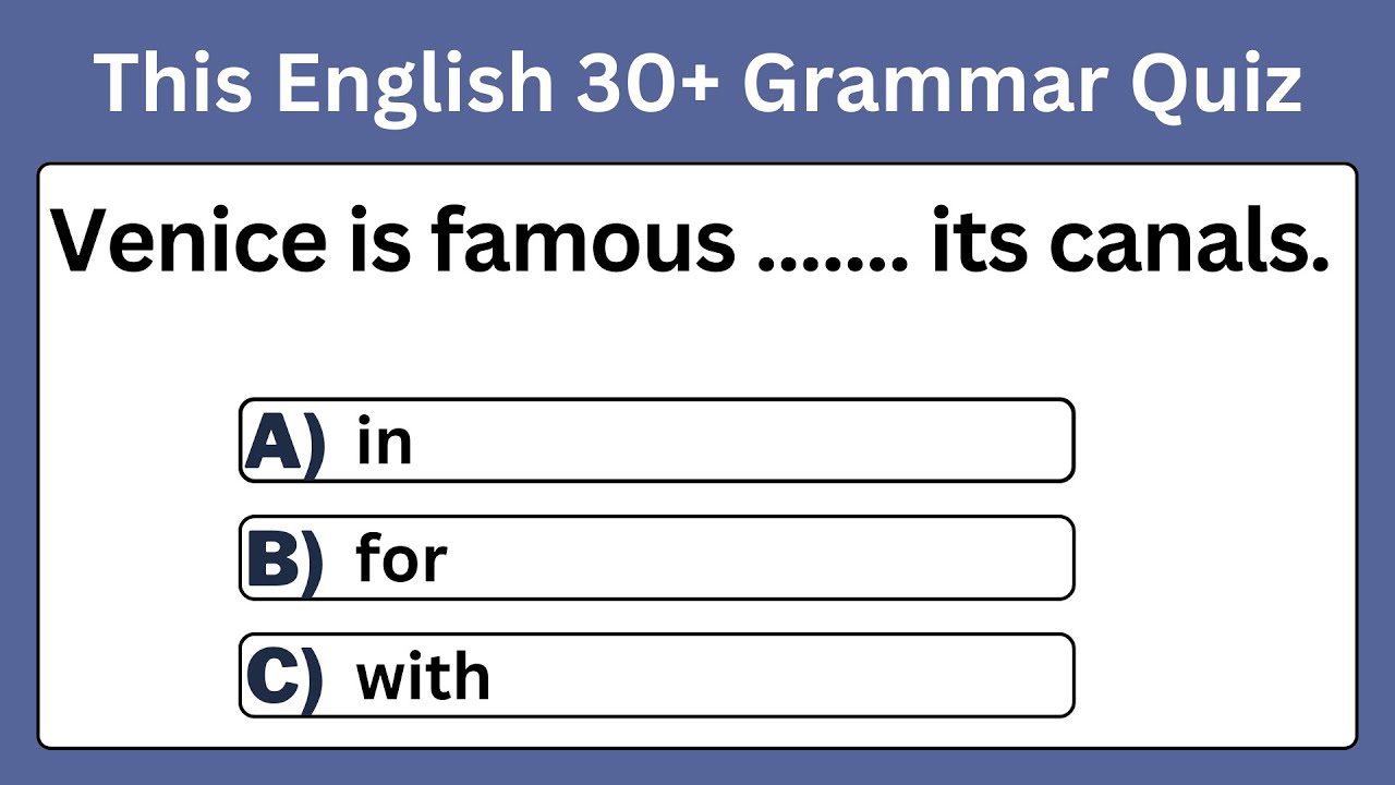This English 30+ Grammar Quiz Time English #time_english #english - YouTube