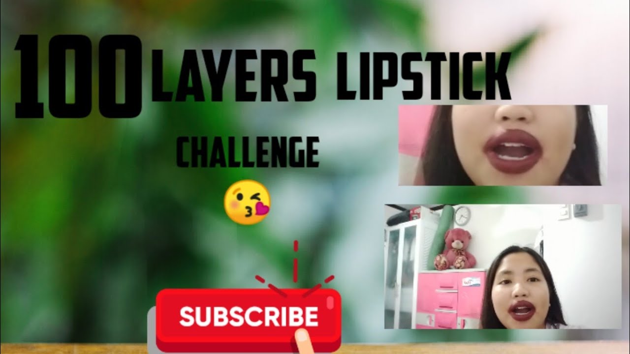 100 Layers lipstick challenge ♥️ - YouTube