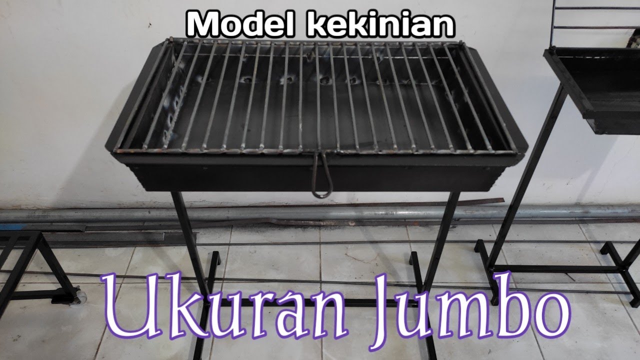 Membuat tempat bakar ikan dari besi plat, ukuran besar. || how to make ...