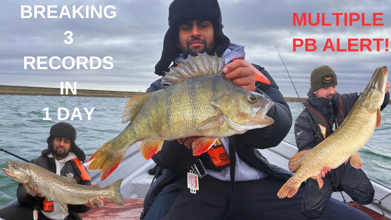 BREAKING 3 RECORDS IN 1 DAY! HUGE TROUT, PERCH AND PIKE (4K) - YouTube