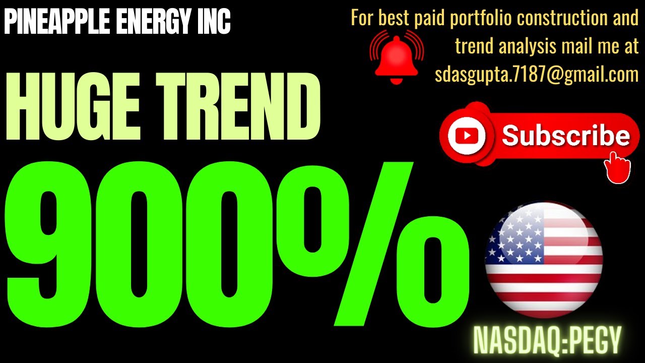 PINEAPPLE ENERGY INC HUGE TREND | PEGY STOCK - YouTube