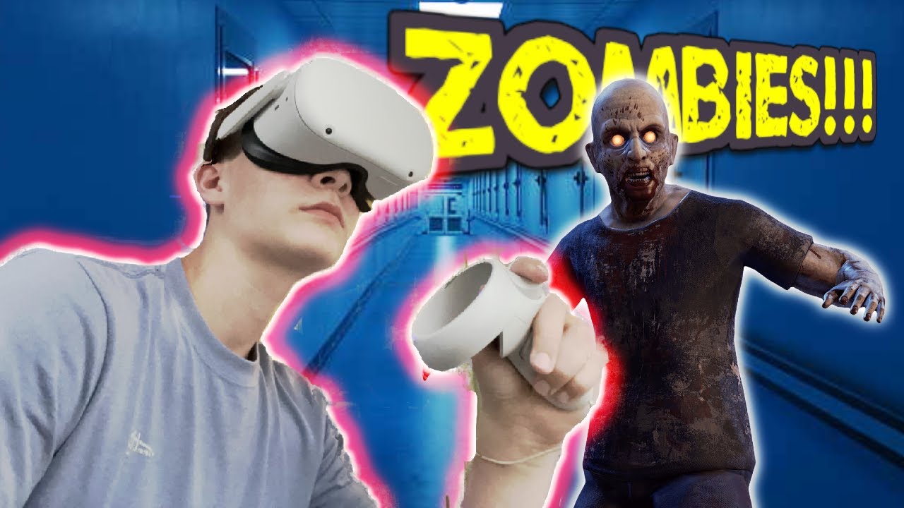 FIGHTING THE LARGEST HOARD OF ZOMBIES IN VR!!! - YouTube