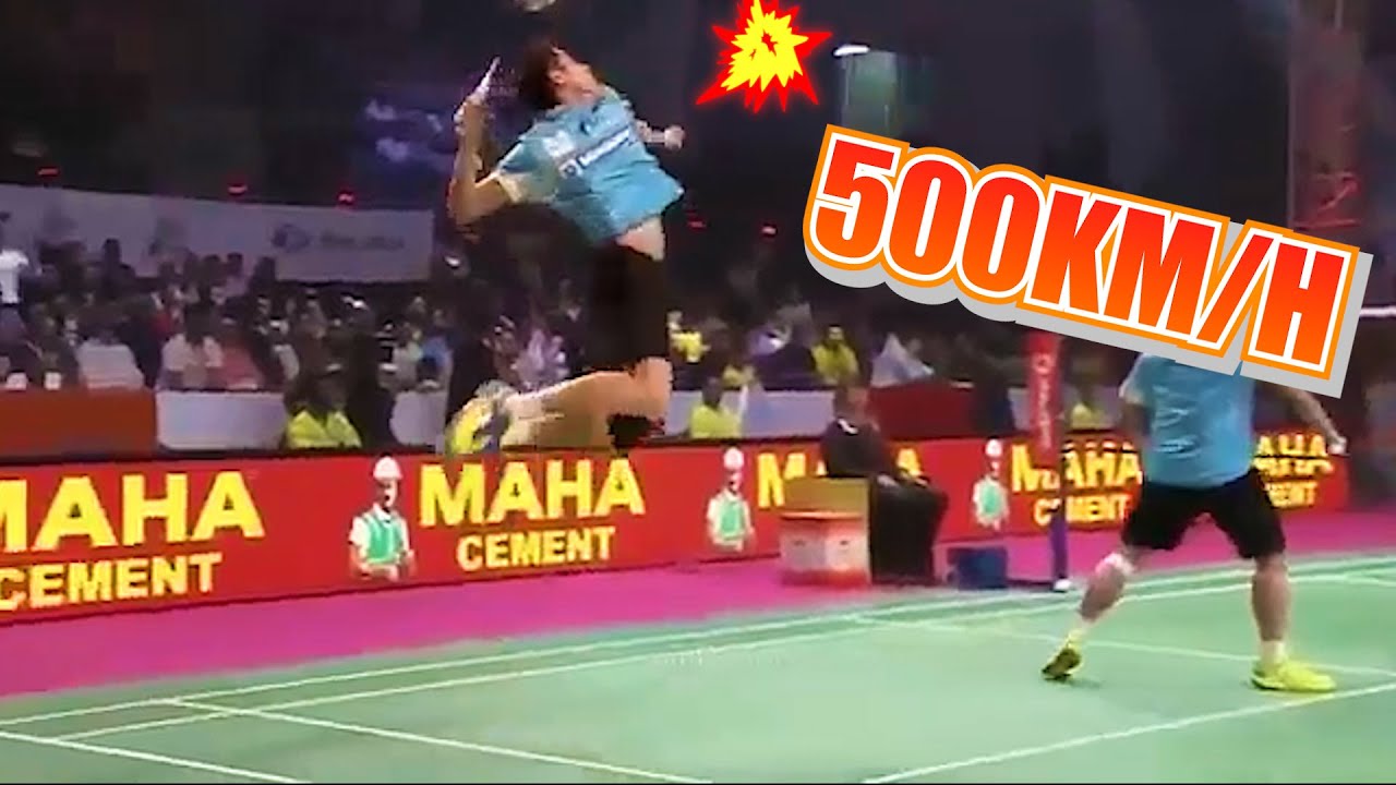Fastest SMASHES in Badminton - YouTube