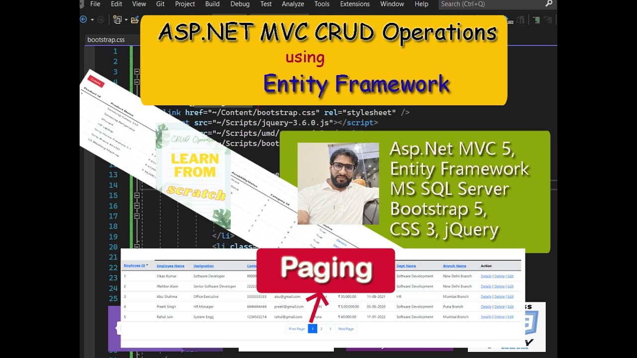Entity-Framework CRUD Operations in ASP.NET MVC 5, MSSQL Server ...