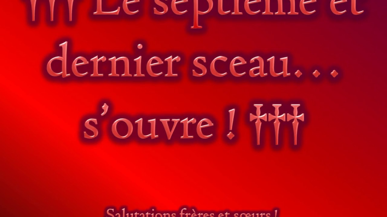 Le septième et dernier sceau s'ouvre. Par Salomé - YouTube