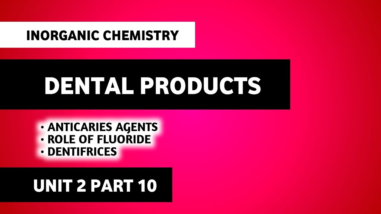 Dental Products | Anticaries Agents | Role Of Fluoride In Dental Caries ...