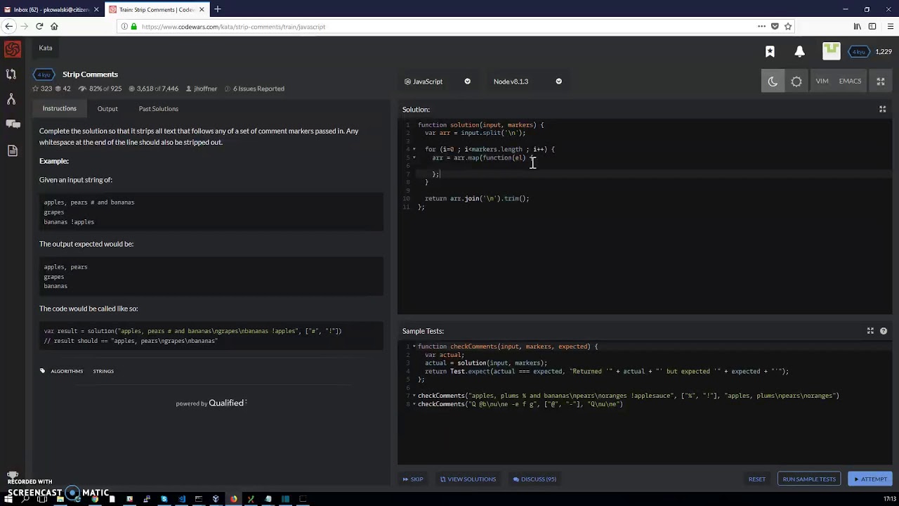 Codewars Javascript