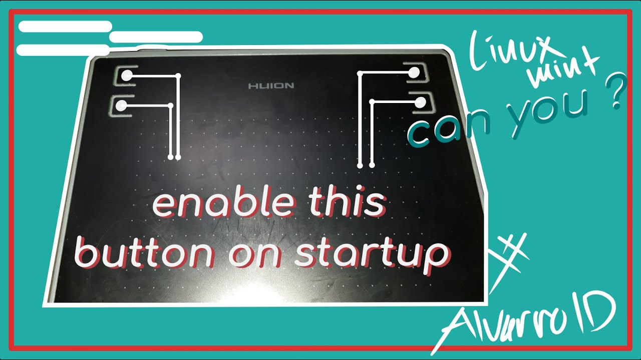 how to setting up pentab button in linux startup - YouTube
