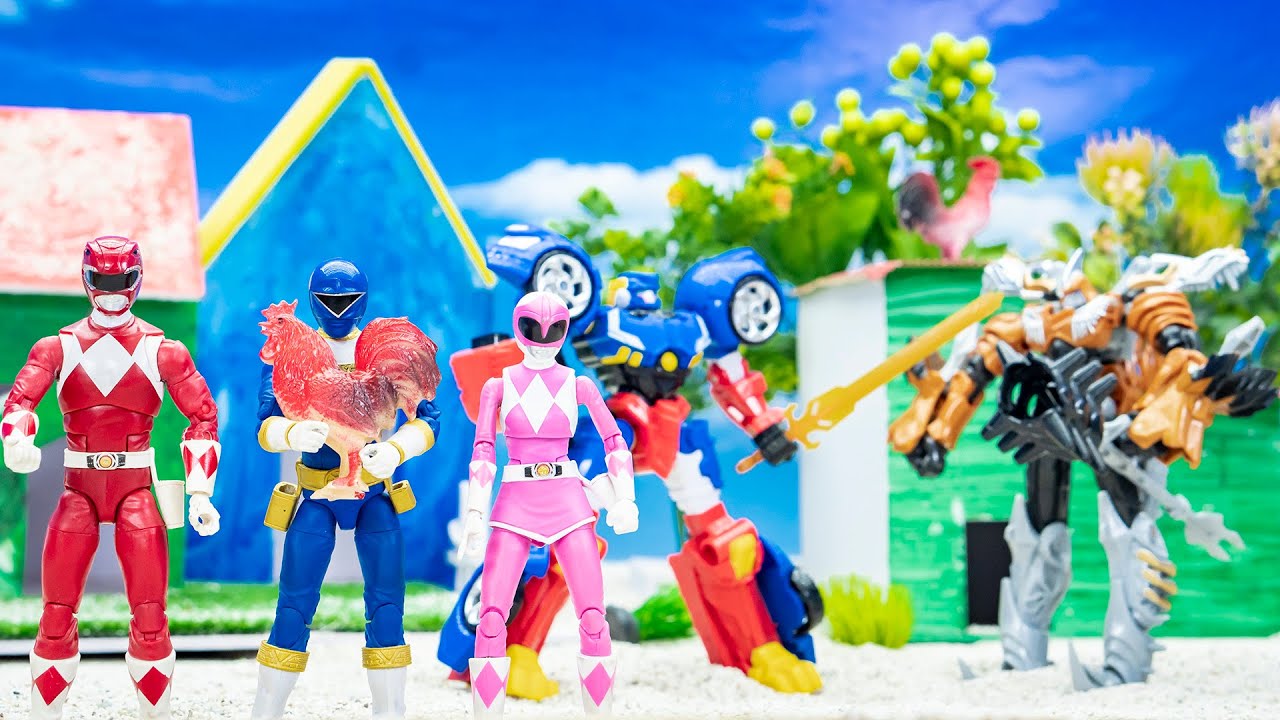 Power Rangers Gaoranger - 5 Superhero Brothers Giant Robot War Fighting ...