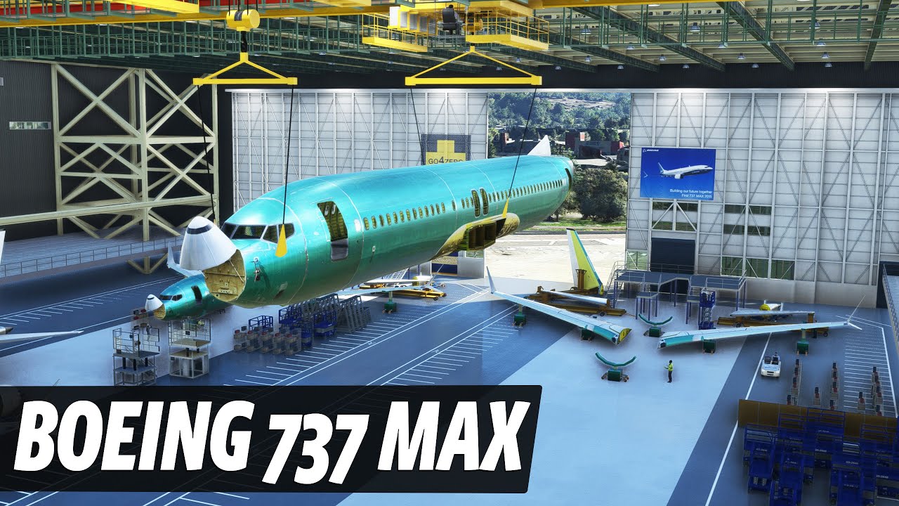 Boeing 737 MAX Fabrikasını Geziyoruz! Microsoft Flight Simulator - YouTube