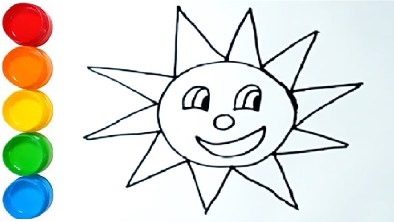 Coloring Pages - Como Desenhar Um Sol Glitter, Colorindo Viemax Kids ...