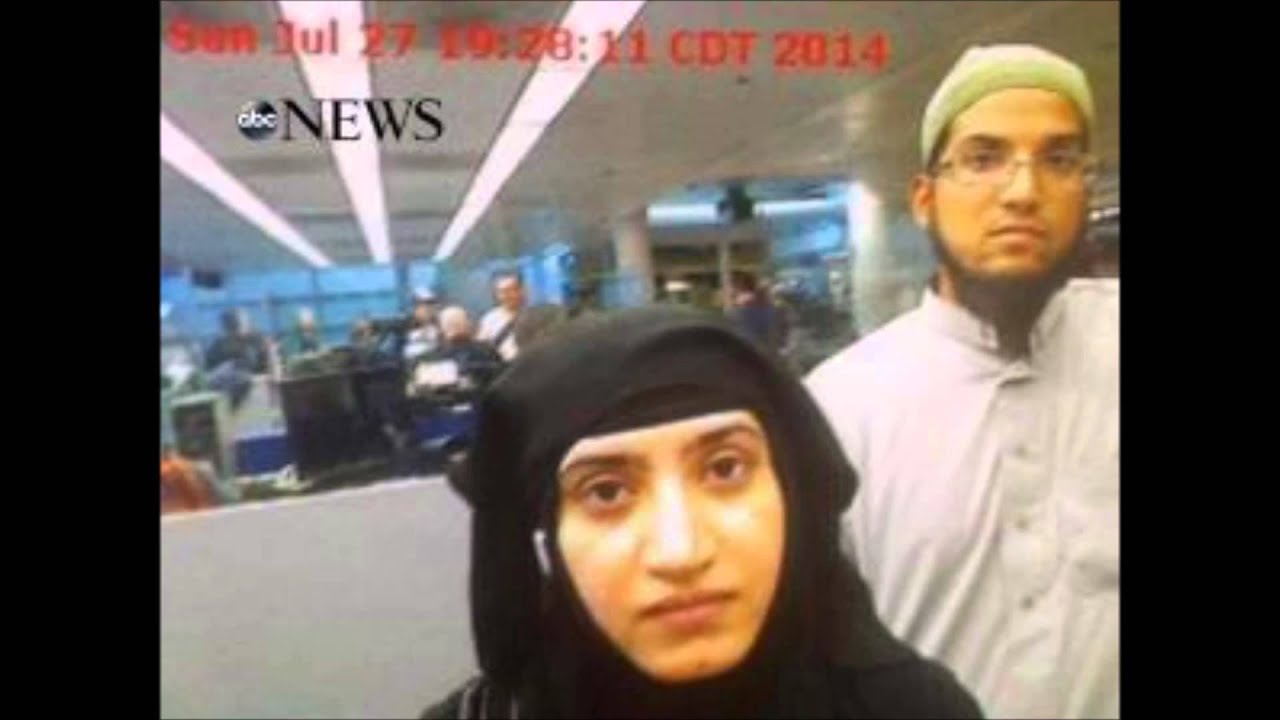 That photo of San Bernadino murderous musloid couple at U.S. Customs ...