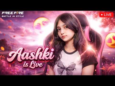 🔴FREE FIRE LIVE WITH AASHKI AND 1 VS 4 GUILD TEST😎 #classyff #fflive #nonstopgaming  #girlgamer