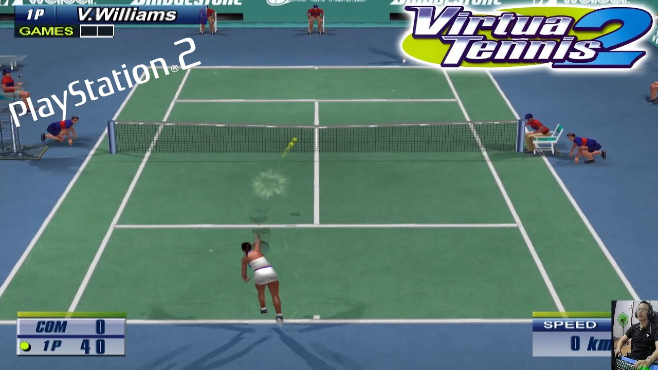 Virtua Tennis 2 [2002] | PS2 | Venus Williams vs Ai Sugiyama - YouTube