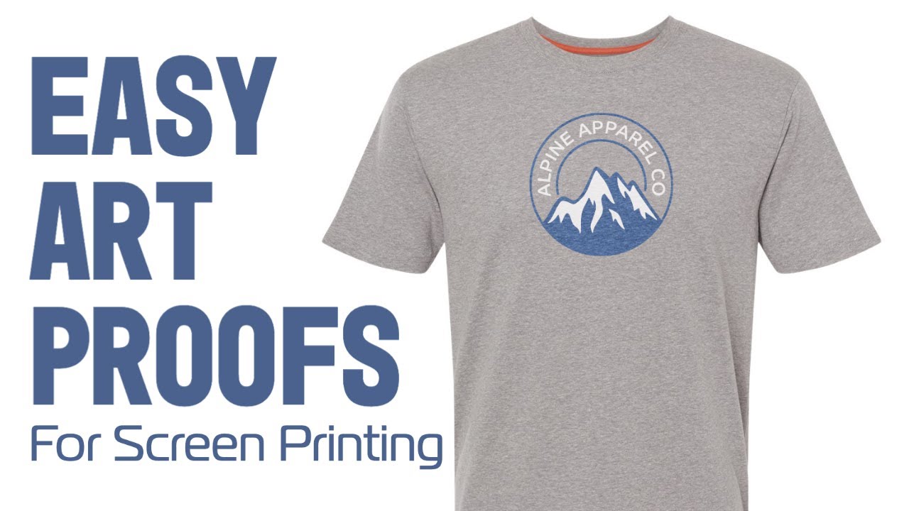 Creating Art Proofs for Screen Print Orders - YouTube