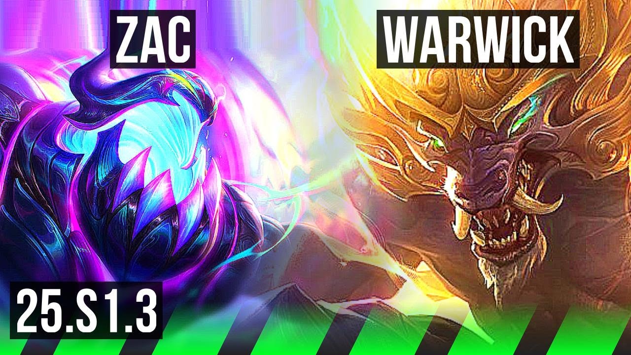 ZAC vs WARWICK (JGL) | 4/0/4, 800+ games | KR Diamond | 25.S1.3 - YouTube