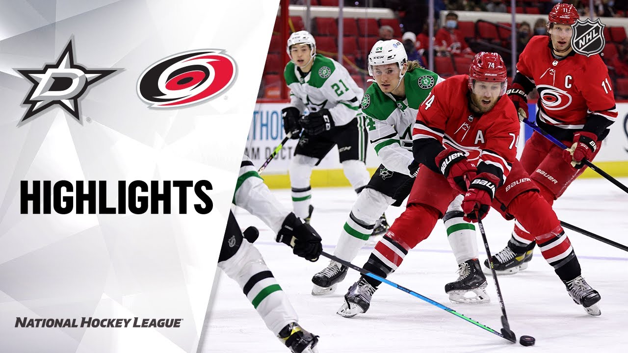 Stars @ Hurricanes 4/4/21 | NHL Highlights - YouTube