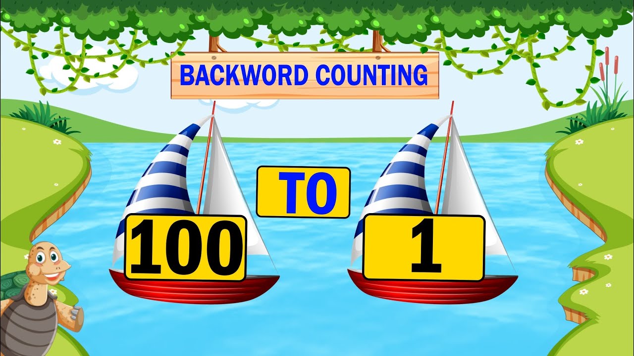 Backward Counting 100 to 1 | Counting | 100 se 1 Tak Ginti | Reverse ...